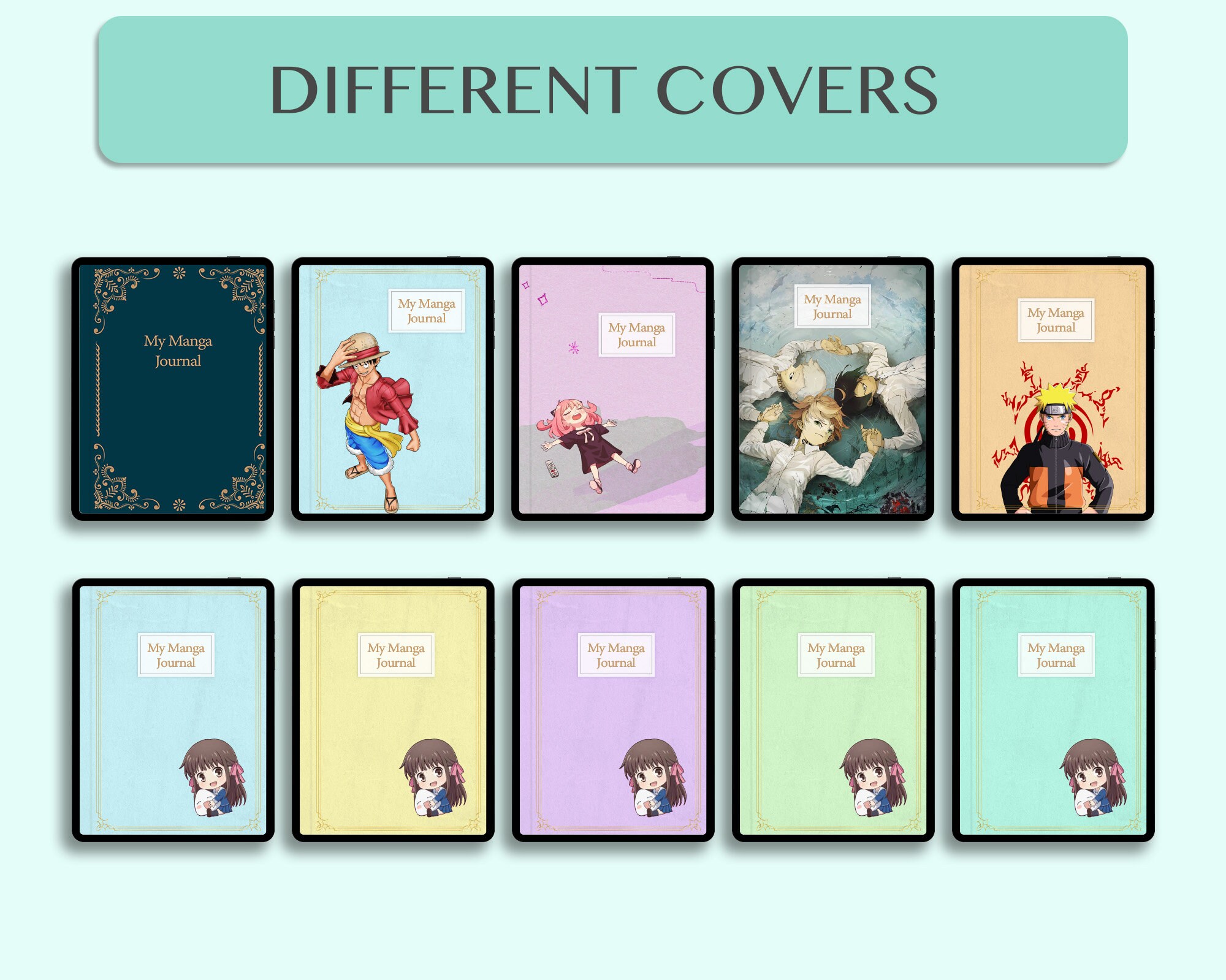 Digital Manga Reading Journal for Tracking and Organizing Your Manga ...