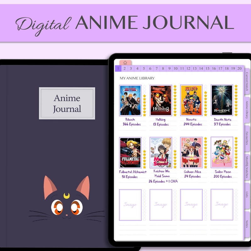 Anime Notebooks - Etsy