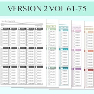 Printable & Fillable Manga Tracker, Manga Reading Journal, Manga ...