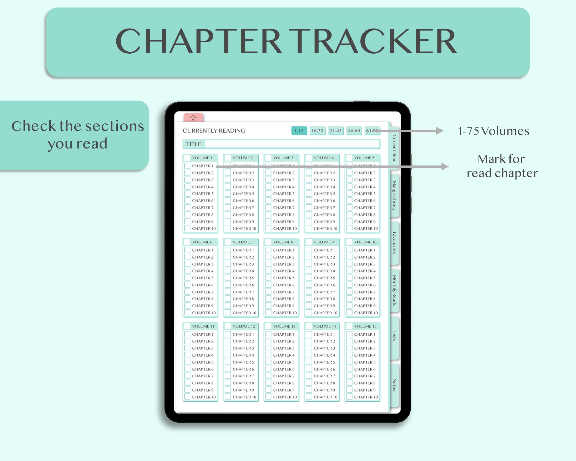 Digital Manga Reading Journal for Tracking and Organizing Your Manga ...