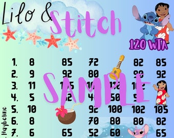 NEW! 120 Bingo Board- Lilo &stitch - Etsy