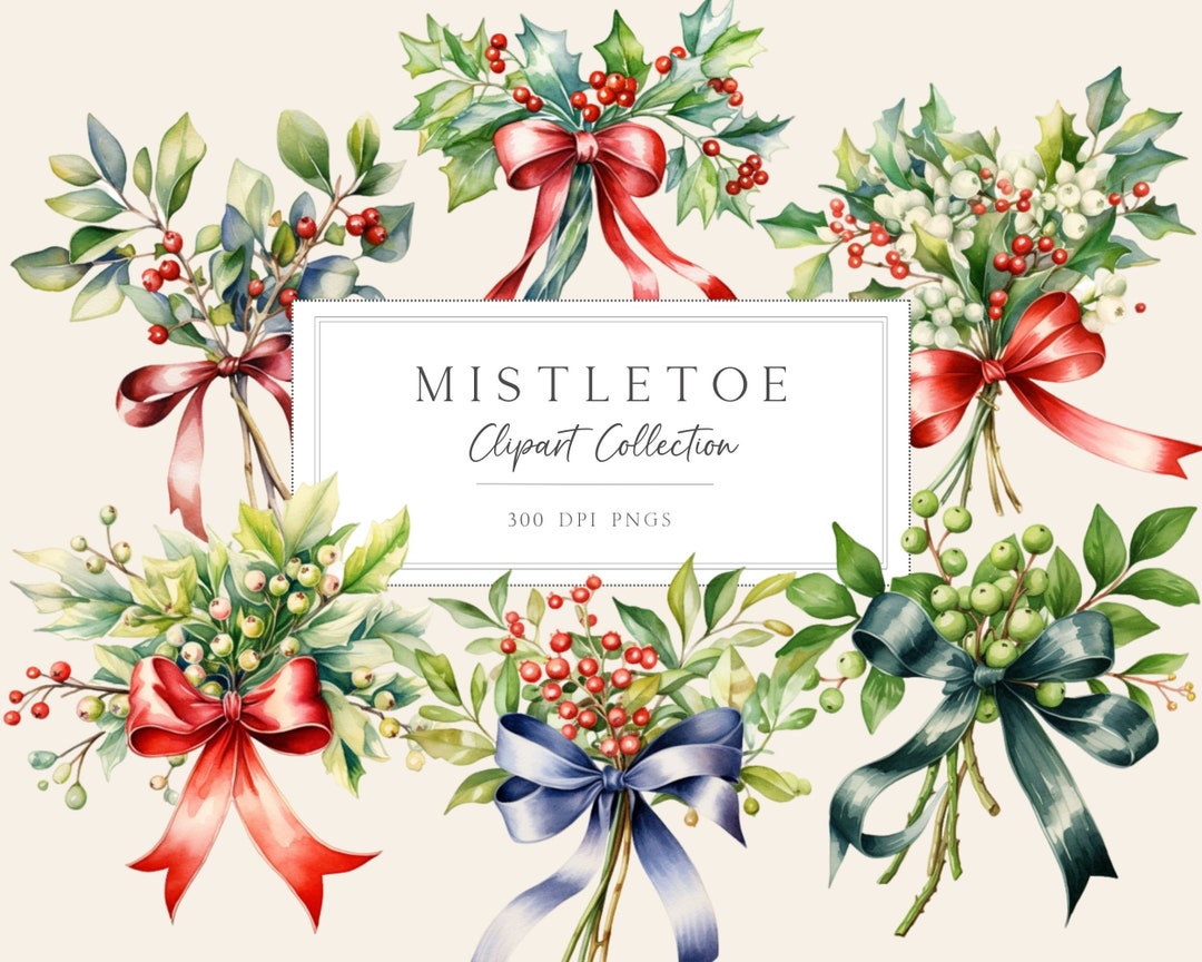 Mistletoe Clipart | Christmas Clipart | Christmas Mistletoe PNG ...