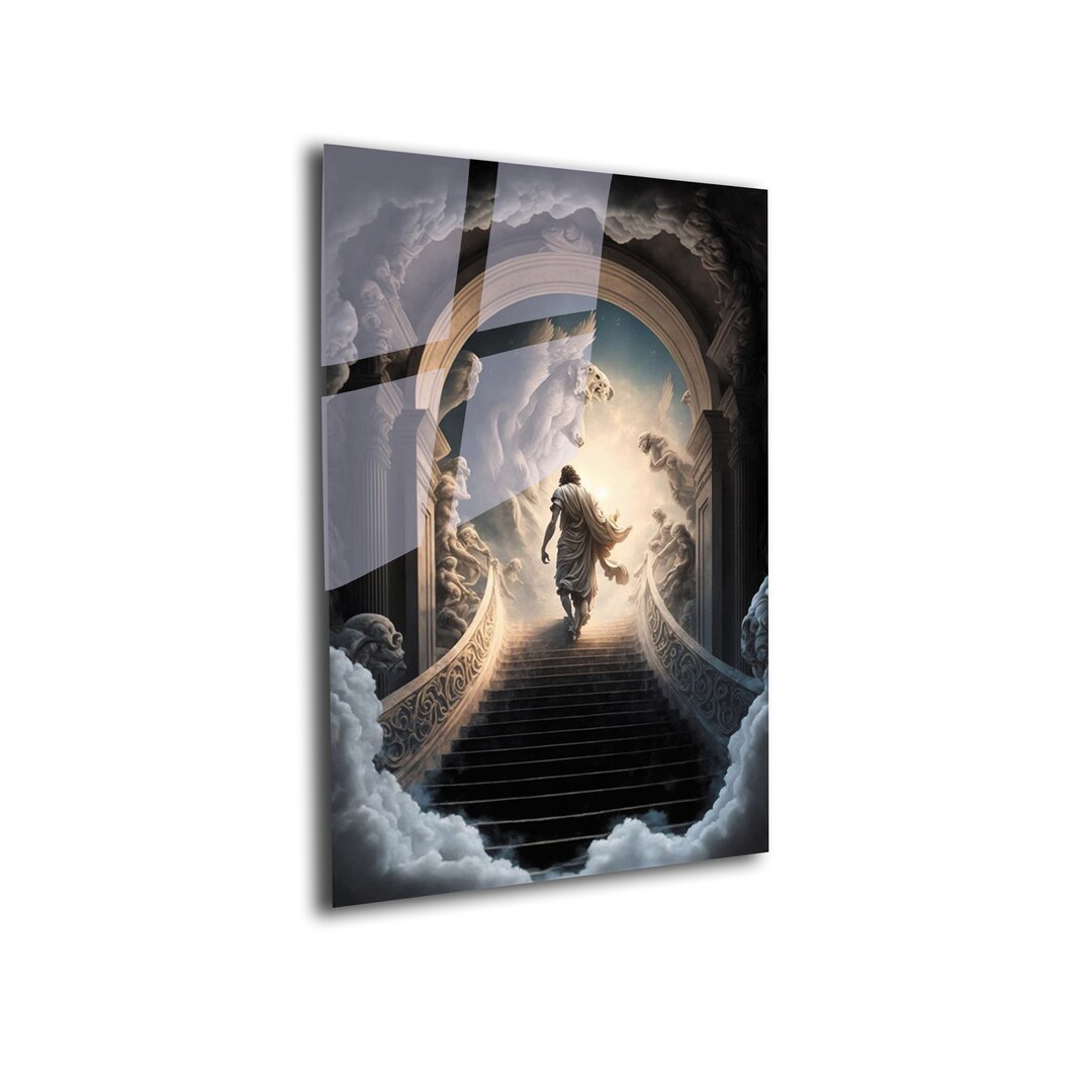 Jesus Tempered Glass Wall Art: Religious Stained Glass Decor - Etsy