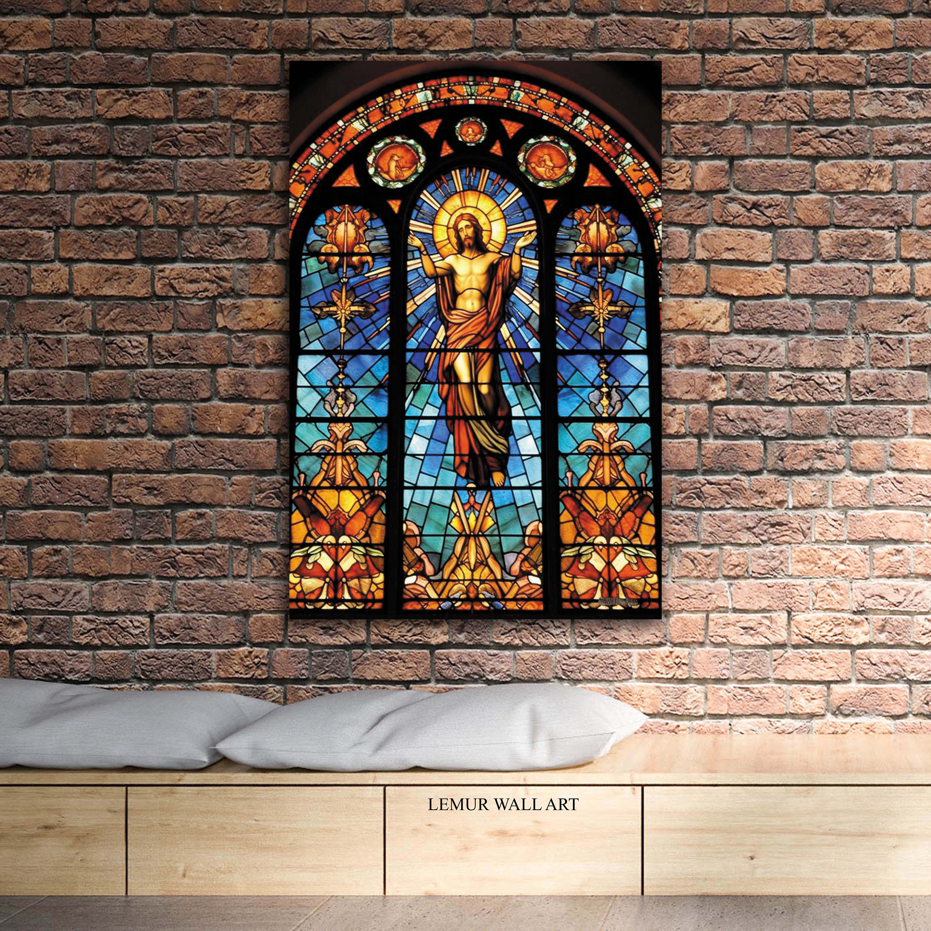 Jesus Tempered Glass Wall Art, Christ Wall Art, Jesus of Nazareth ...