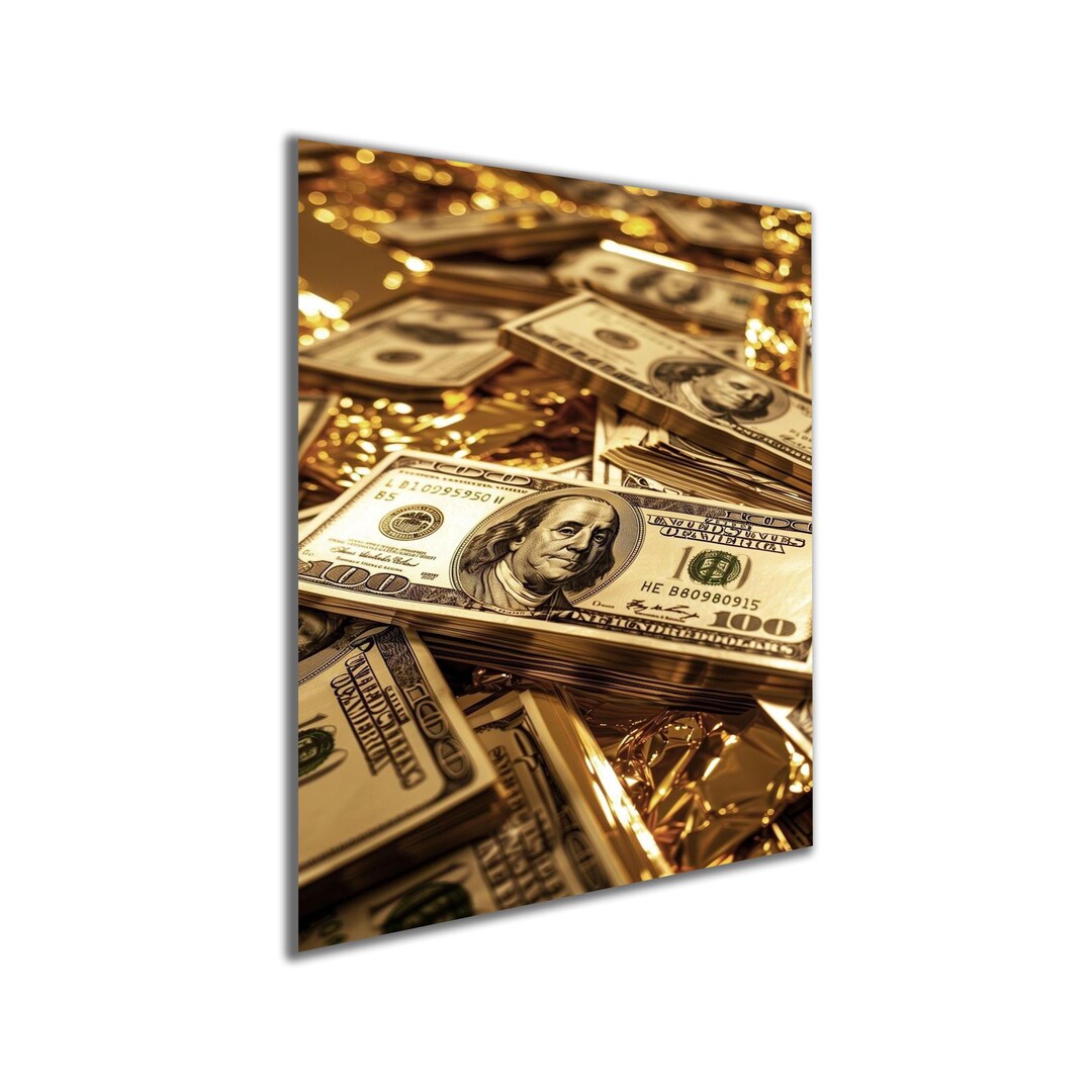 Dollar Wall Art, Money Wall Art ,office Decor, Extra Large Wall Art ...