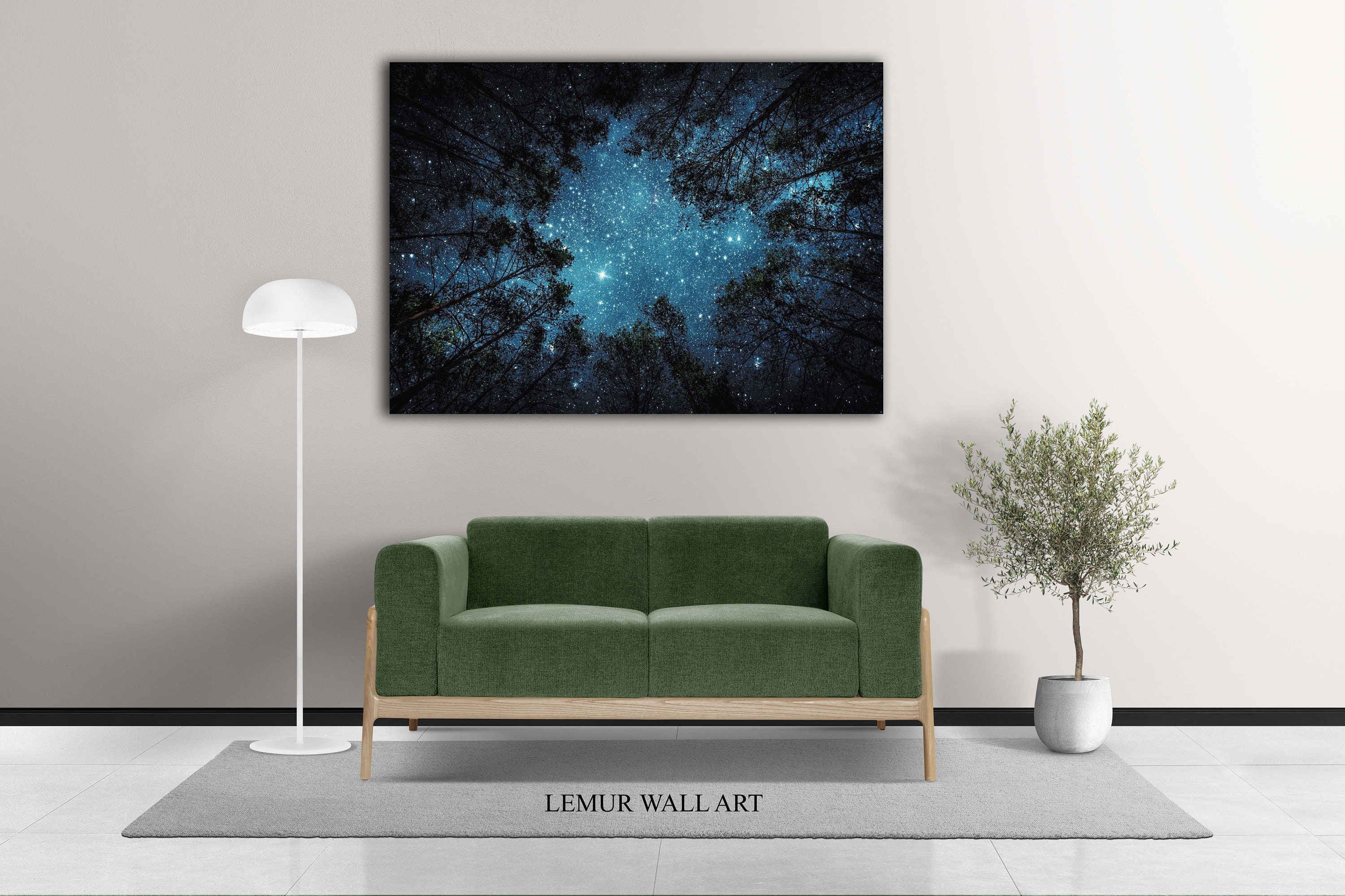 Tempered Glass Wall Art-milky Way Night Sky Starry Night Wall Decor ...