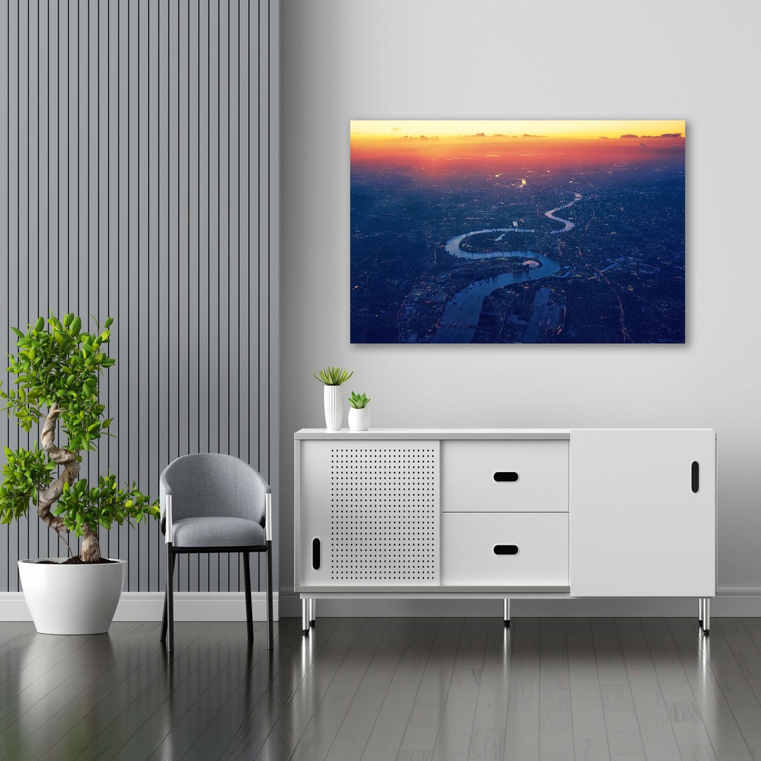 Tempered Glass Wall Art-city View Wall Decor-glass Printing-wall ...