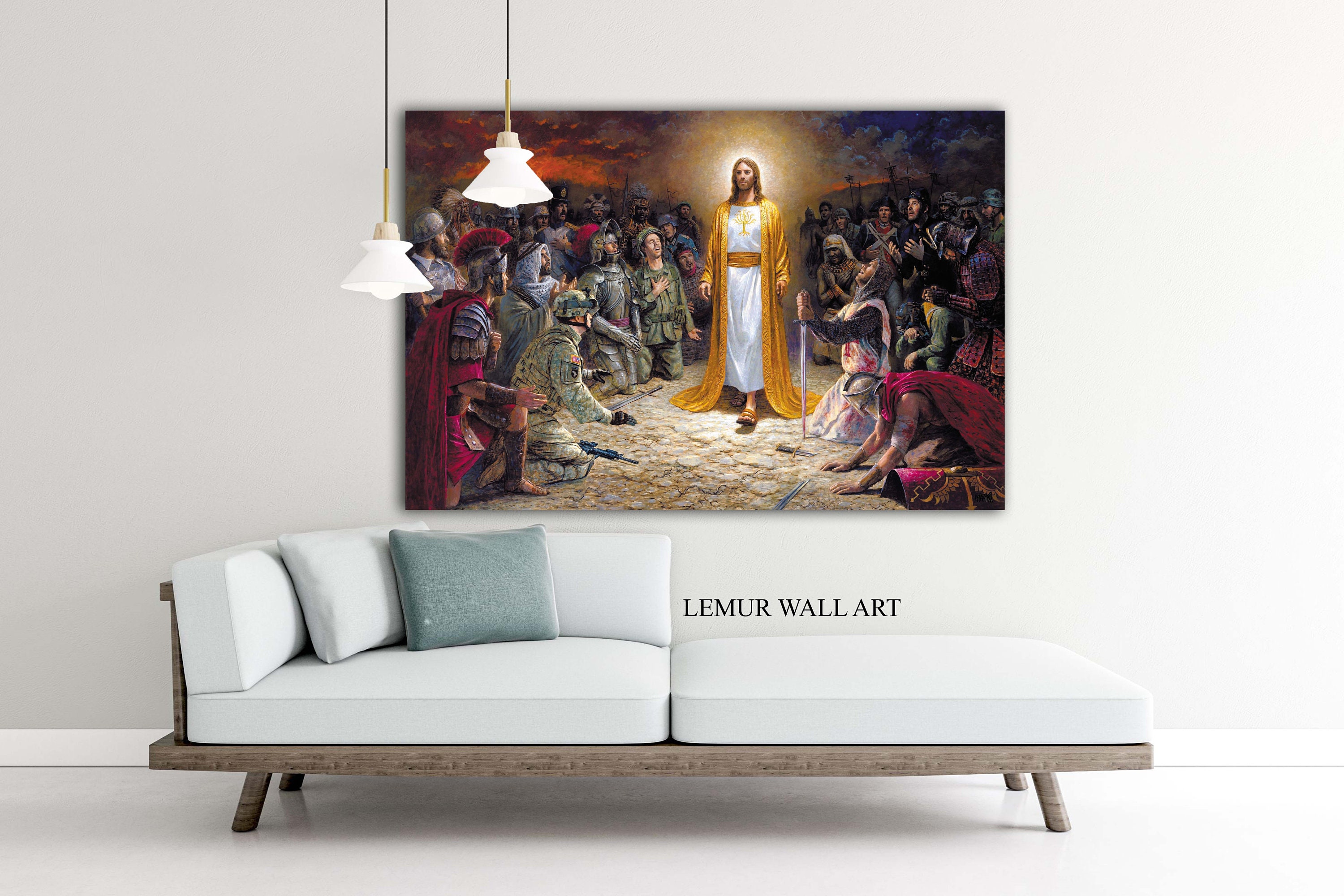 Cristian Jesus Christ Glass Wall Art, Tempered Glass Jesus Poster ...
