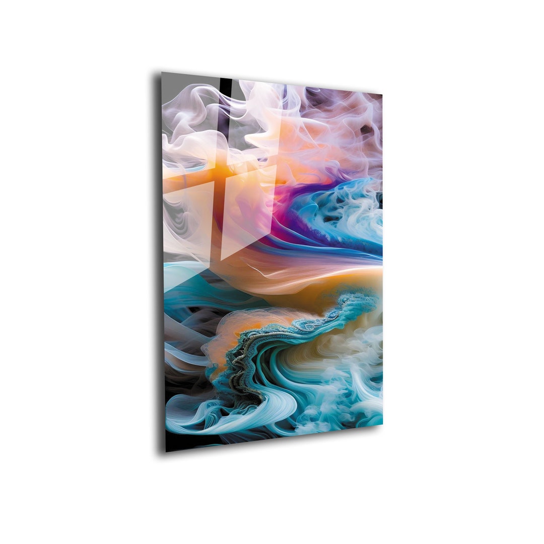 Glass Wall Art-abstract Glass Wall Art-extra Large Wall Art-wall Art ...