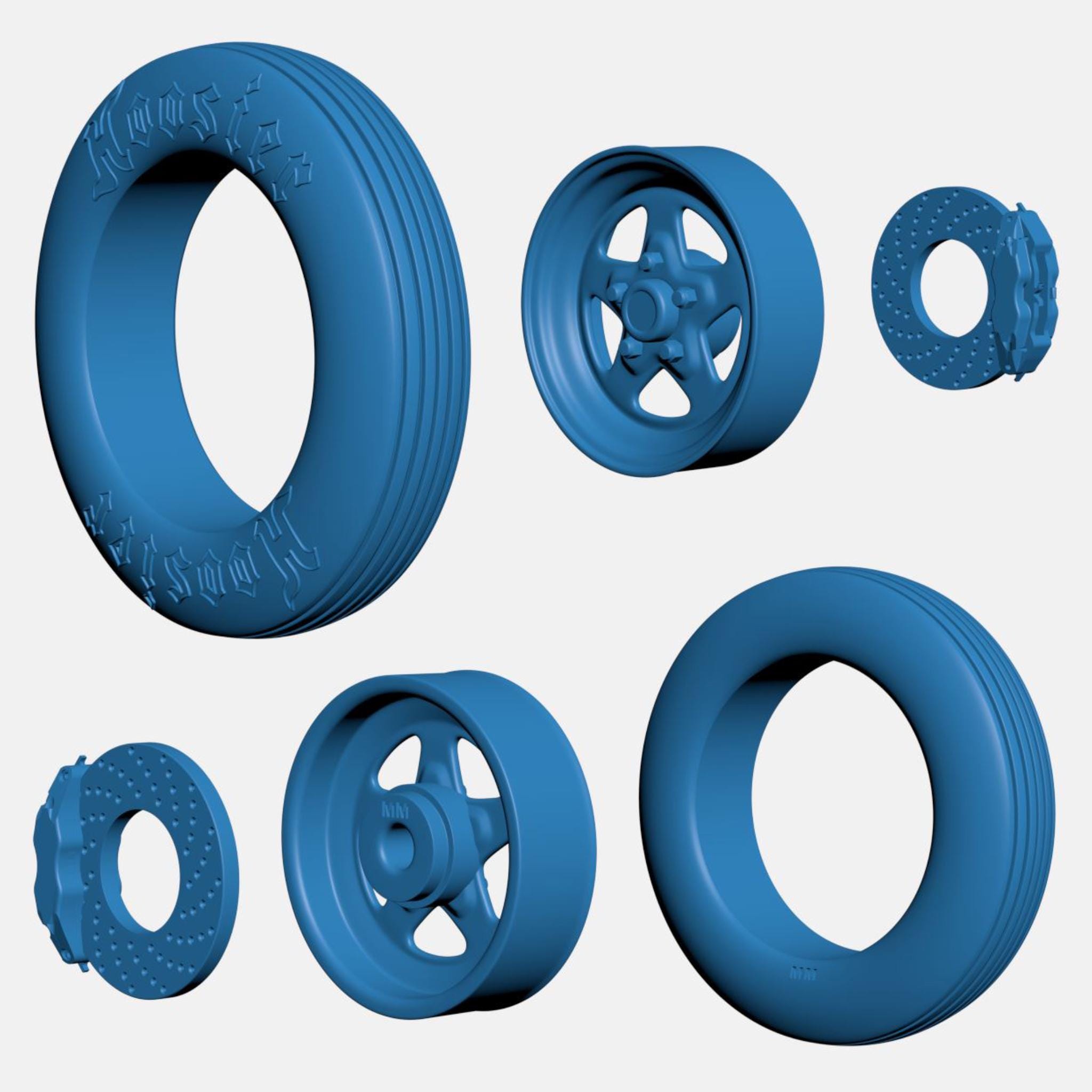 1/24 Resin Weld Pro Star Wheels, Hoosier Tires & Brakes - Drag Racing ...