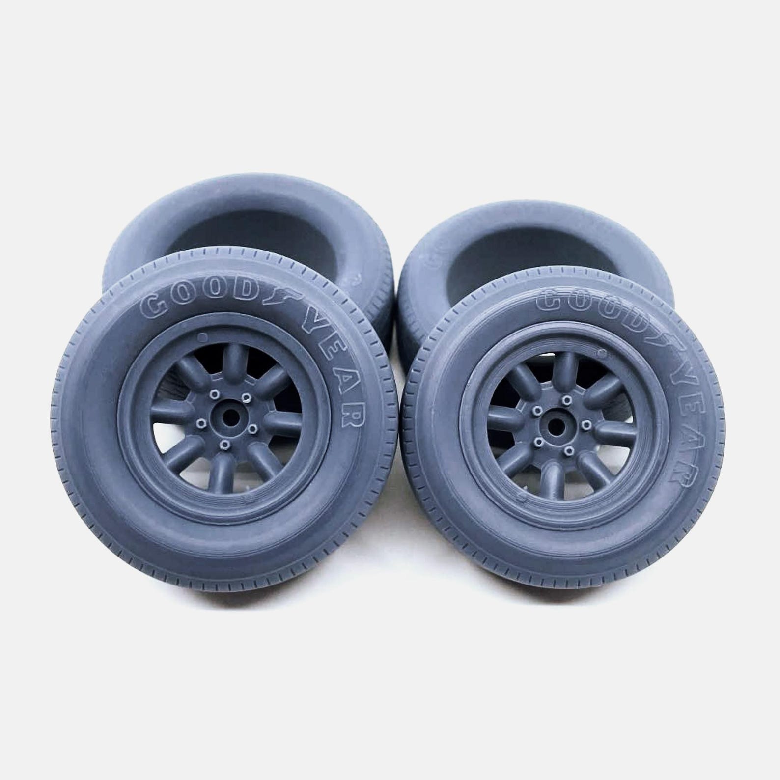 1/24 Resin Minilite Wheels, Goodyear Blue Streak Tires, and Brakes - Etsy