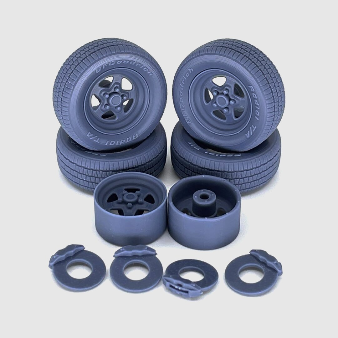 1/24 Resin 15x8 Inch Weld Pro Star and Bfgoodrich Radial T/A With ...