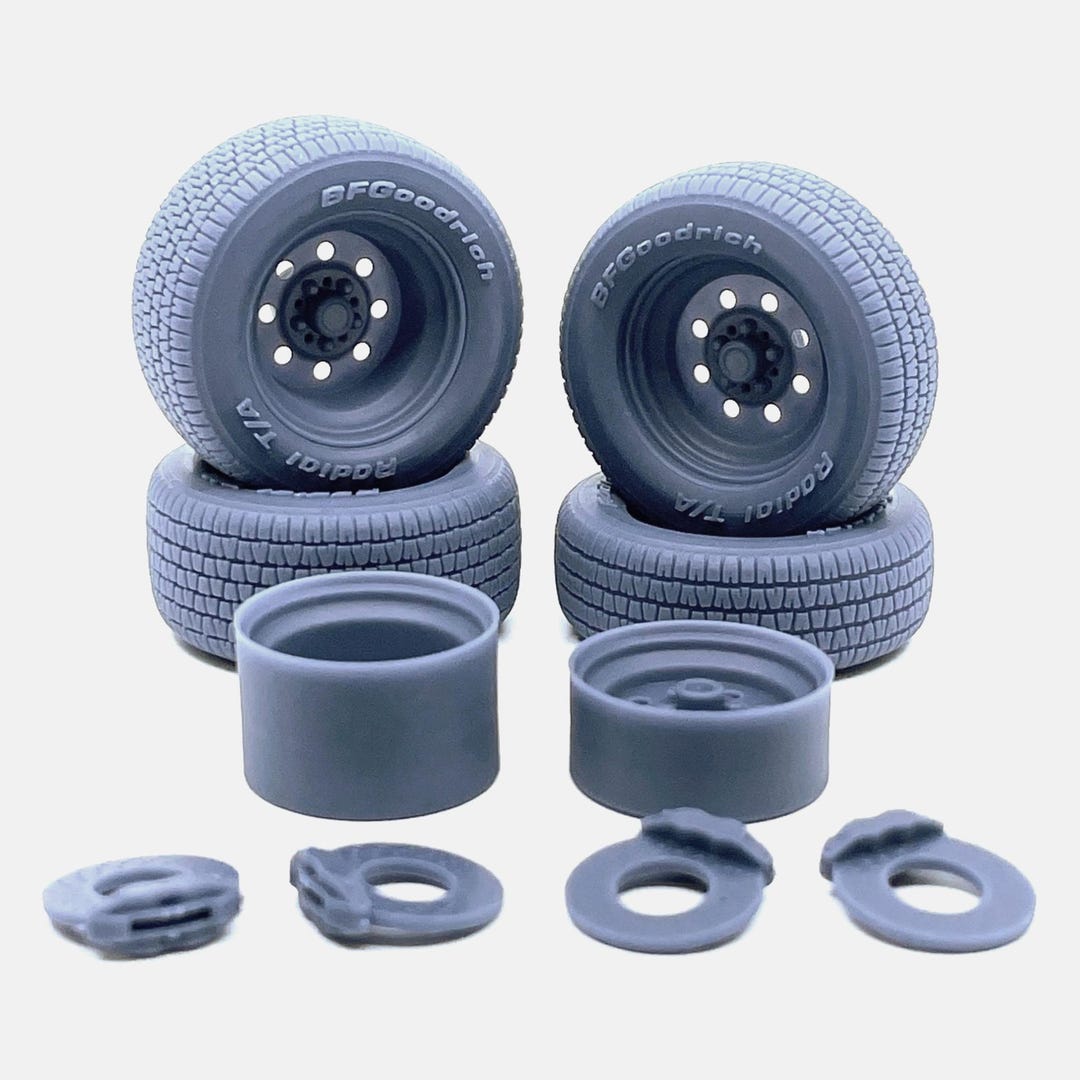 1/24 Scale Resin Weld Draglite Wheels, Bfgoodrich Tires, and Brakes ...