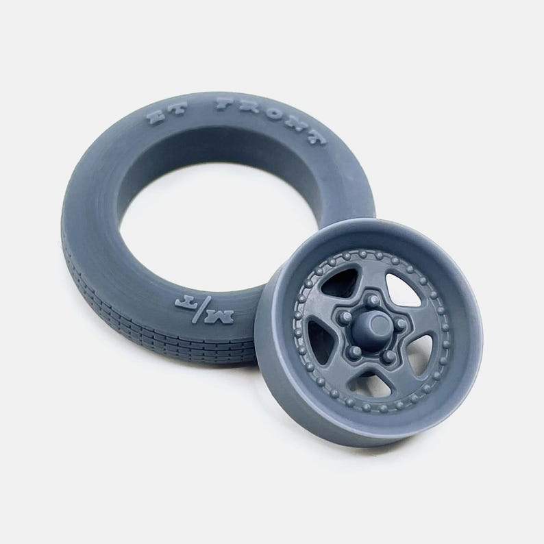 1/24 Resin Center Line Telstar 2.0 Wheels, M/T Tires & Brakes: Drag ...