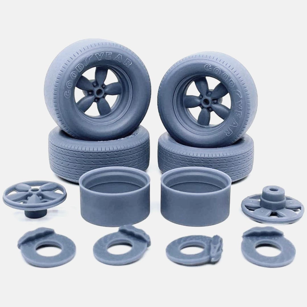 1/18 Resin Daisy Wheels: Goodyear Blue Streak Tires, Brakes - Etsy