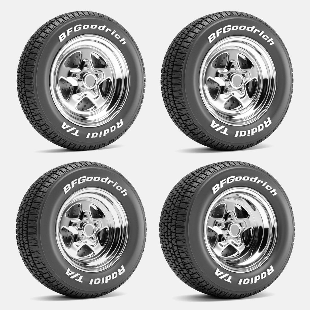 STL Files, Weld Pro Star Wheels & Bfgoodrich Radial T/A Tires, 15 Inch ...