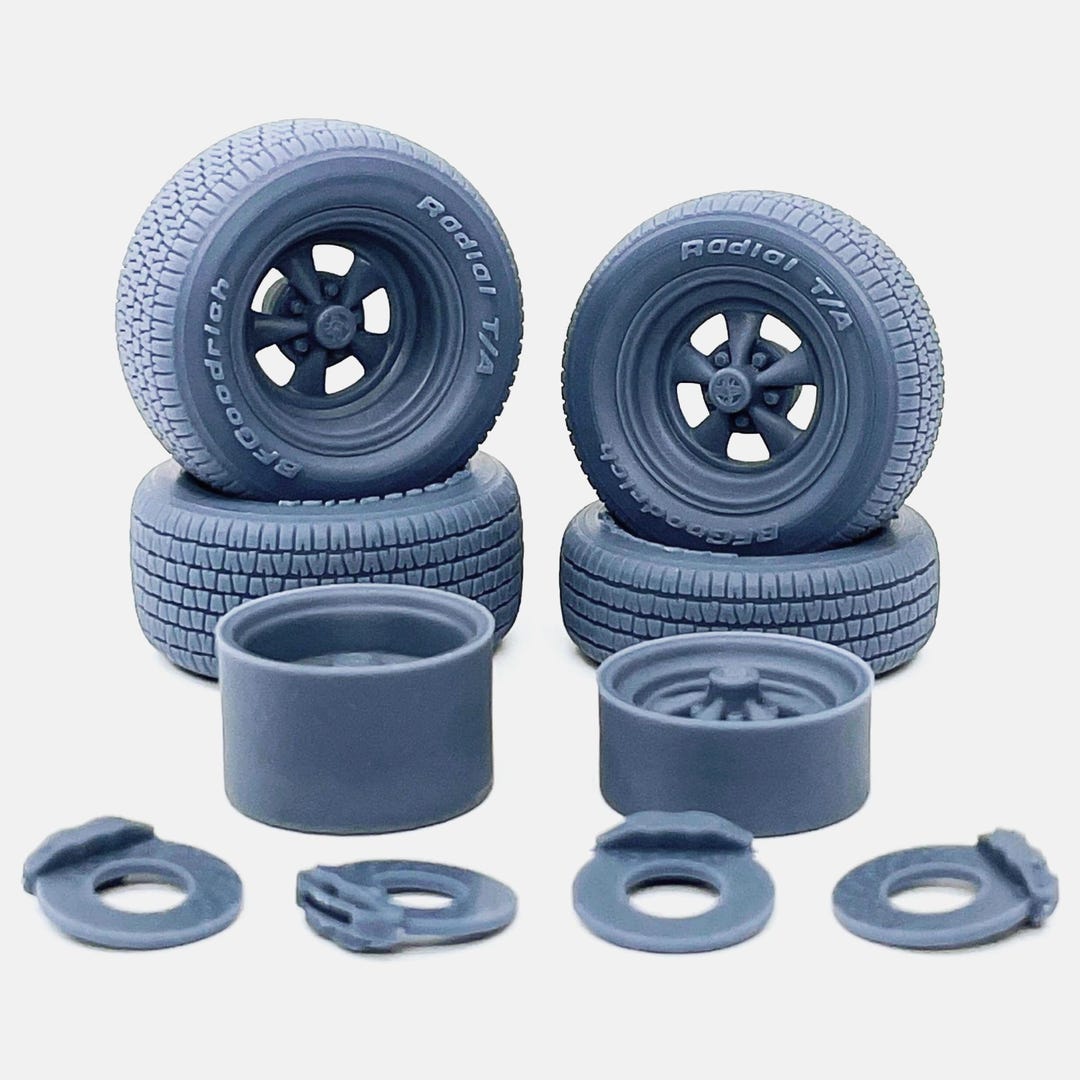 1/18 Resin 15 Inch Cragar SS Wheels, Bfgoodrich Radial T/A Tires, and ...