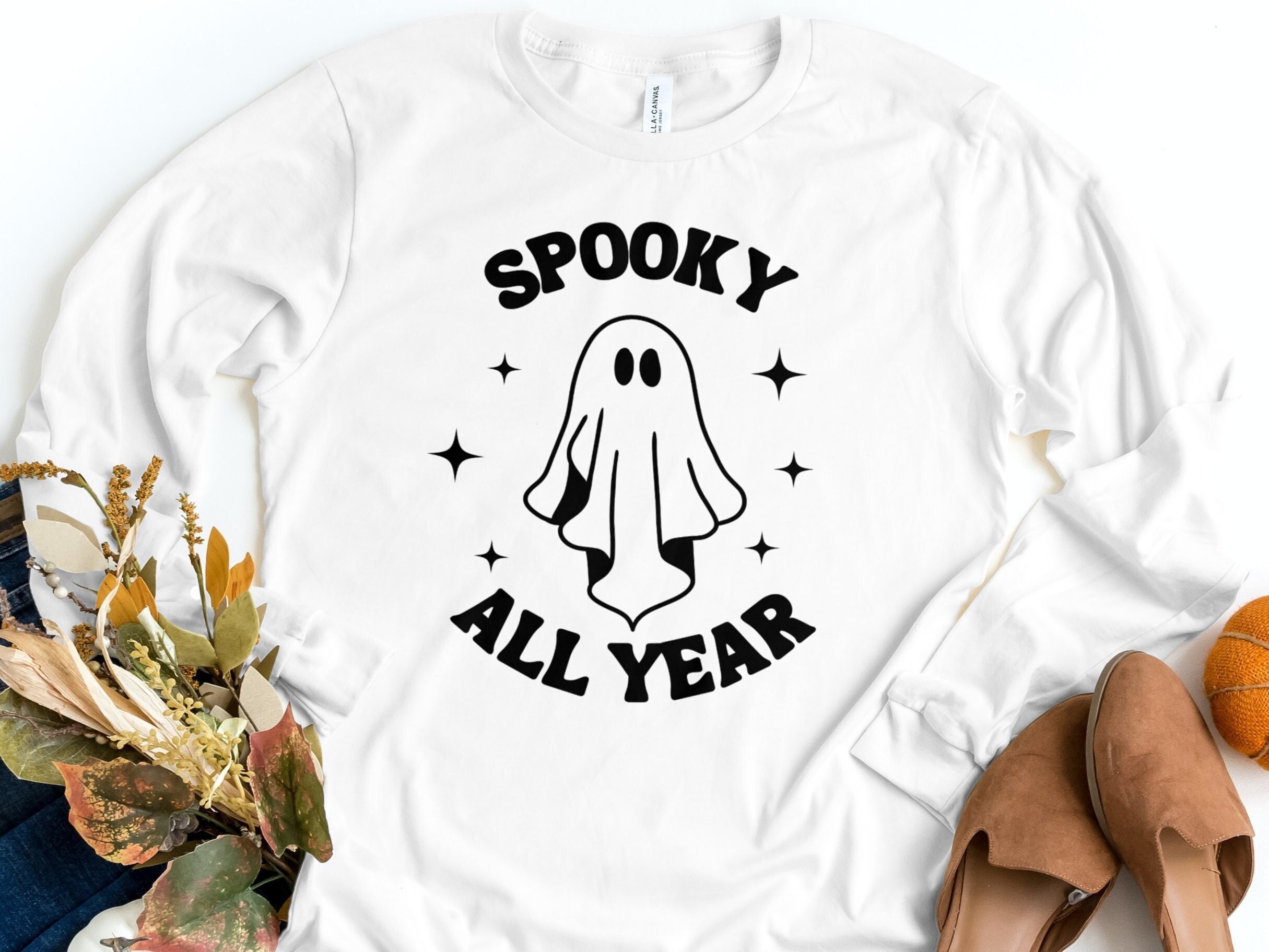 Spooky All Year SVG, Halloween Svg, Spooky Svg, October 31, Retro ...