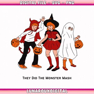 They Did the Monster Mash Svg, Vintage Halloween Svg for Shirts, Trick ...