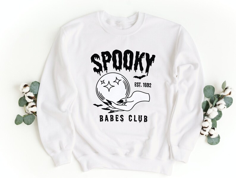Spooky Babes Club SVG, Halloween Svg, Spooky Svg, October 31, Retro ...