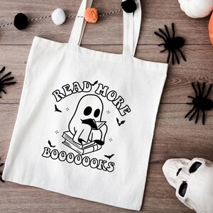 Read More Booooks SVG Png, Retro Ghost SVG, Trendy Halloween PNG ...