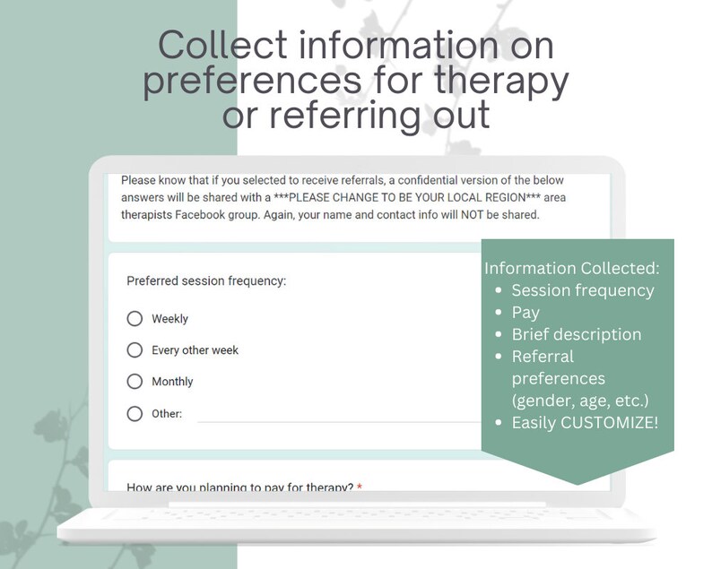 Solo Practice | Google Workspace Forms Template | Therapy Waitlist ...