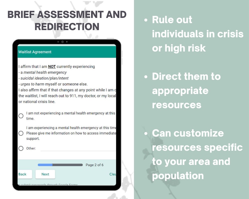 Solo Practice | Google Workspace Forms Template | Therapy Waitlist ...