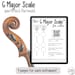 G Major Scale Worksheets (one Octave-portrait) | for Violin, Viola ...