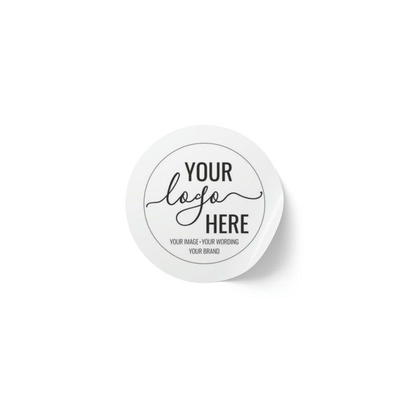 Personalized Round Sticker Label Rolls, Personalized Sticker, Printed ...