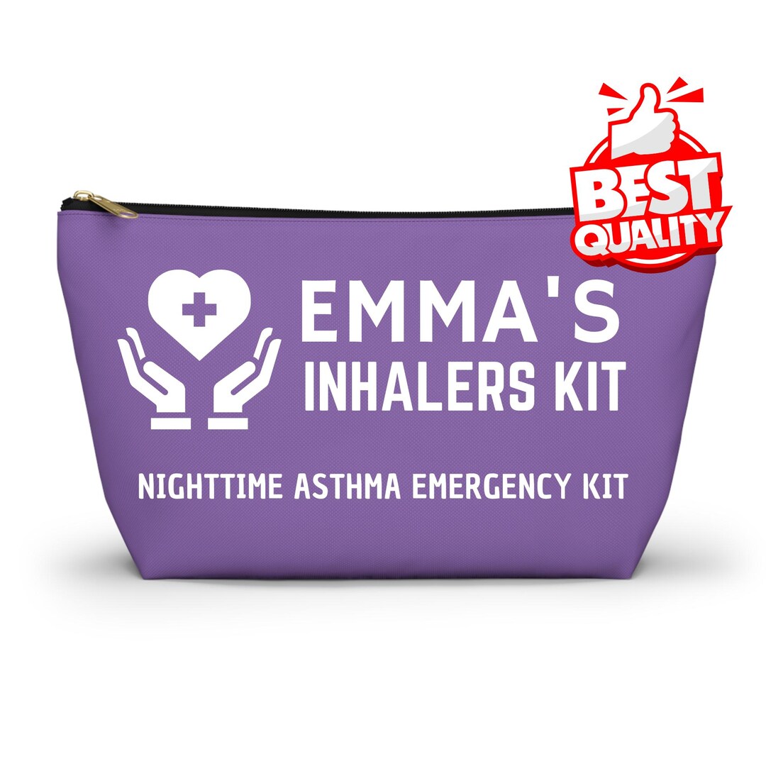 Personalized Inhalers Kit for Nighttime Asthma Emergency Bag Custom ...