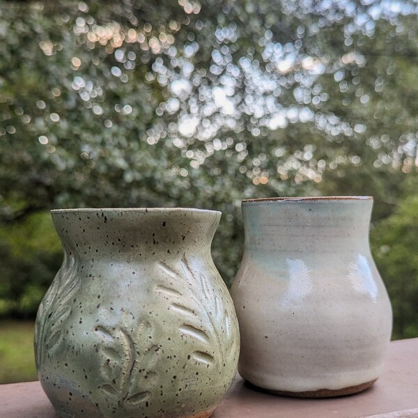 Carved Pottery Vase - Etsy