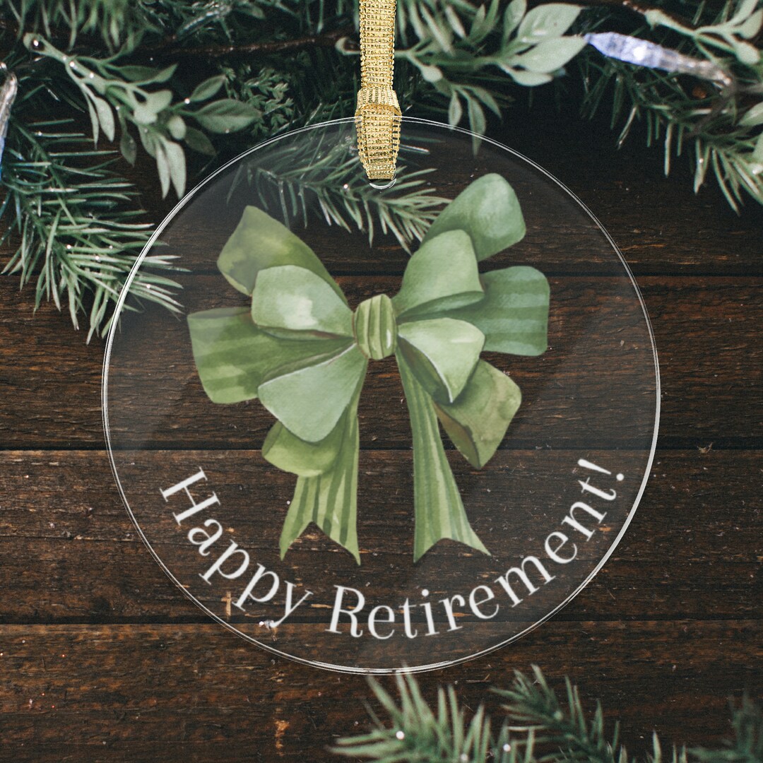 Happy Retirement Christmas Ornament Retiree Christmas Gift Christmas ...