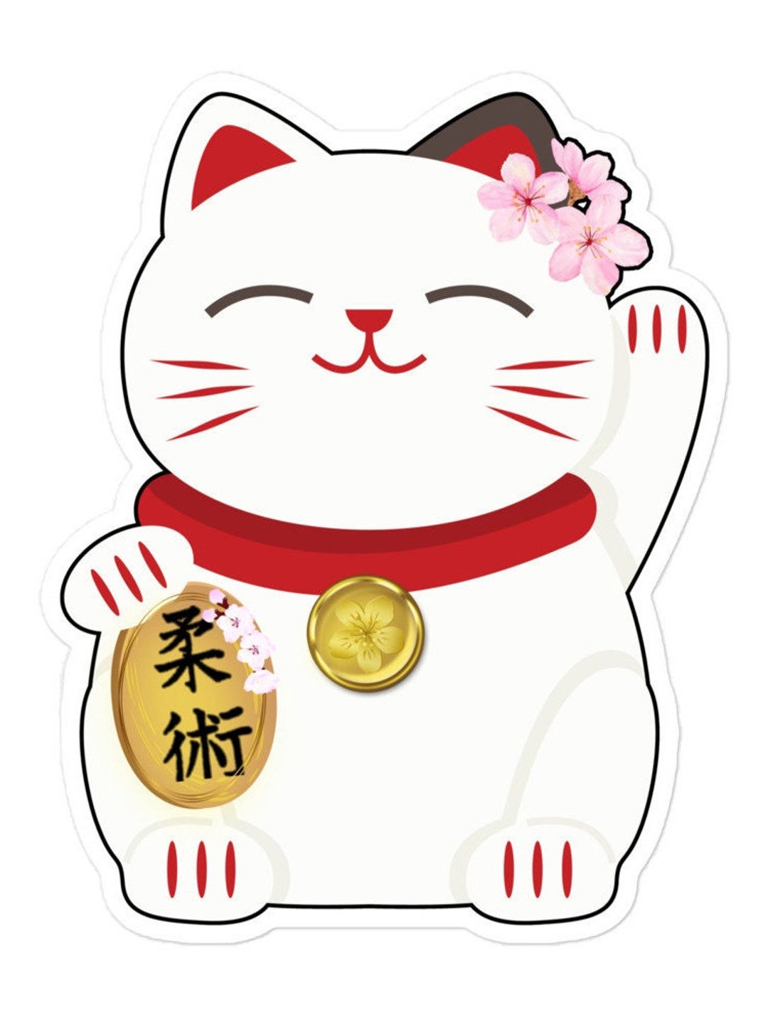 Jiu Jitsu Cat Sticker BJJ Cat Sticker Cat Lover Sticker Brazilian Jiu ...