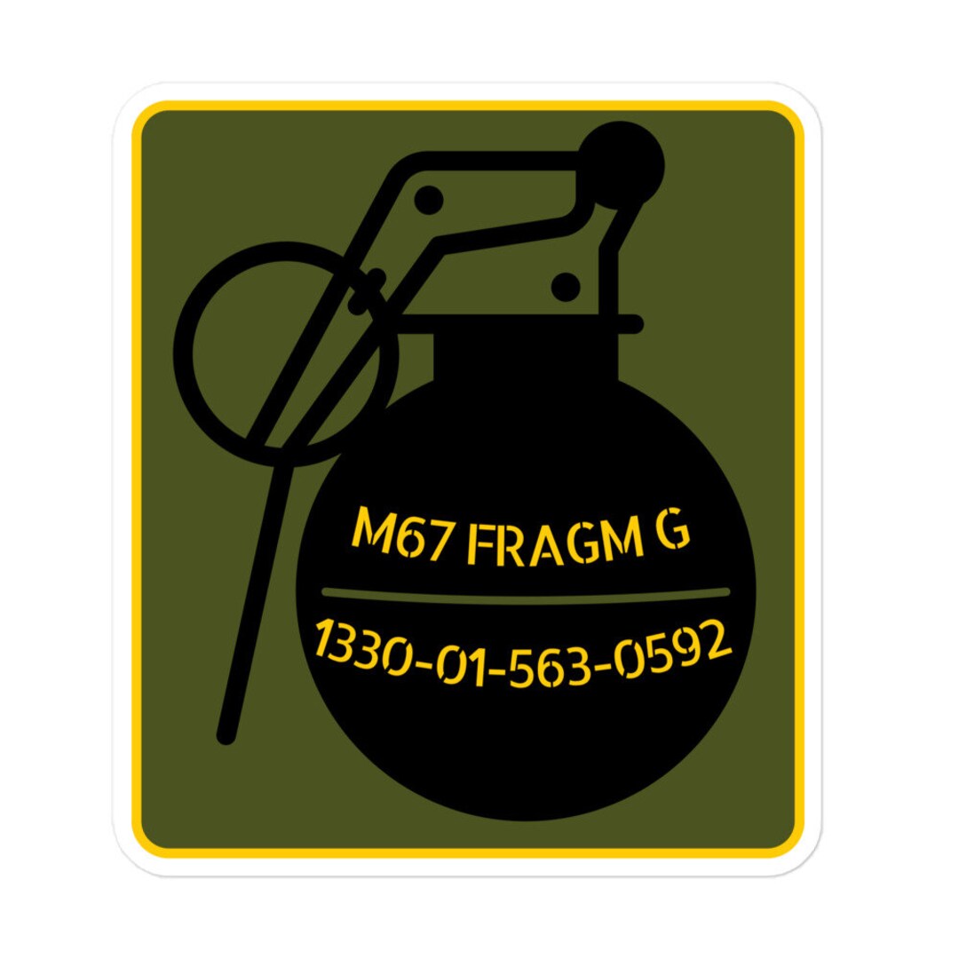 Military Sticker Grenade Gift for Military Guy Gift for Veteran ...
