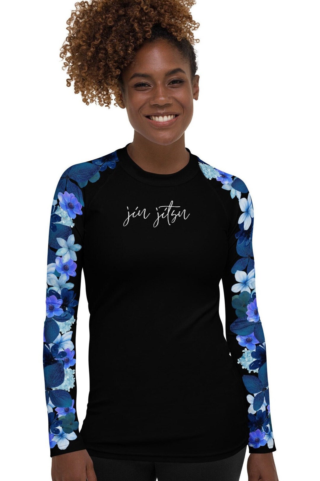 Blue Belt Rash Guard BJJ Rash Guard Women's Jiu Jitsu Rash Guard Ladies ...