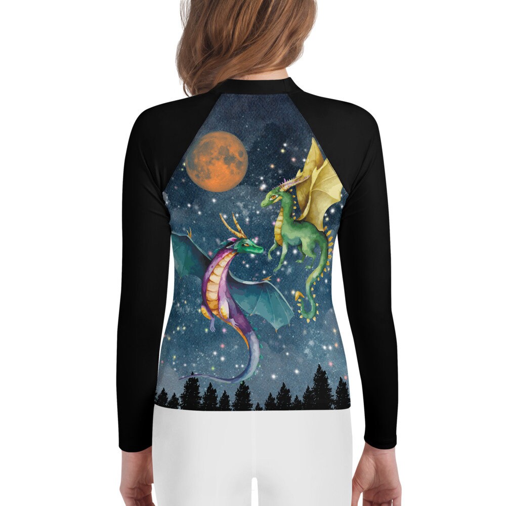 Girls Jiu Jitsu Rash Guard Pretty Girls Rash Guard Girls Dragon Rash ...