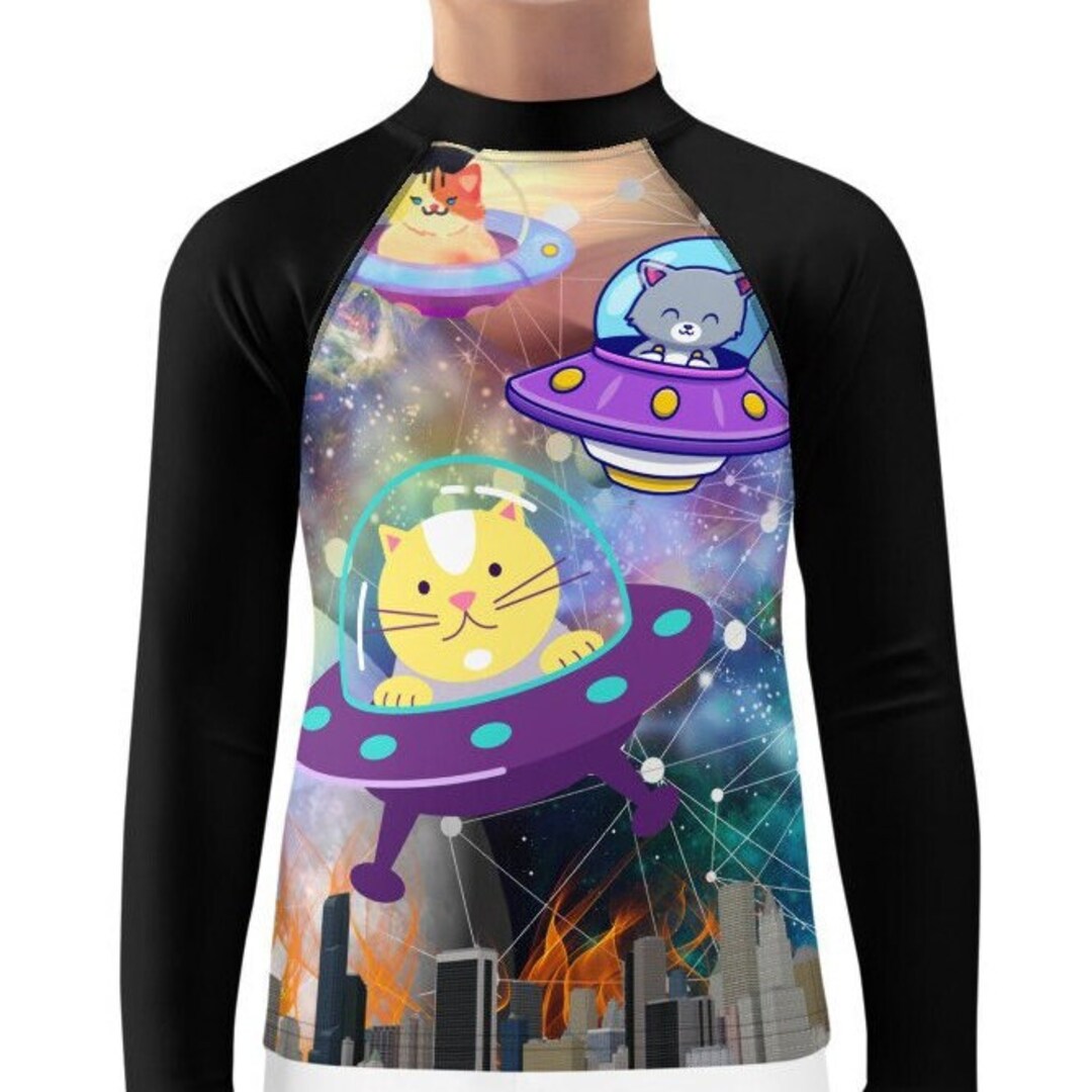 Little Girls Cats Jiu Jitsu Rash Guard Pretty Girls Rash Guard Girls ...