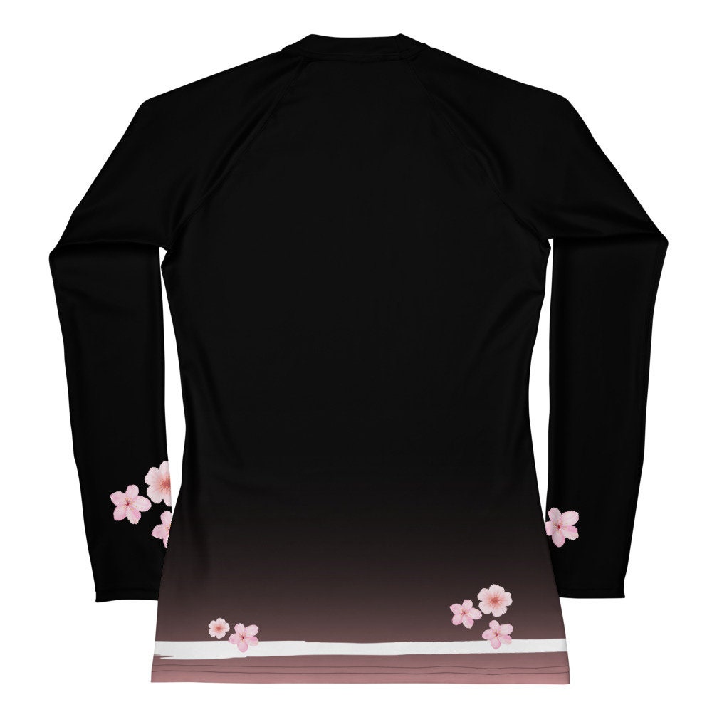 Women's BJJ Rash Guard Unranked Rash Guard Cherry Blossom Rash Guard - Etsy