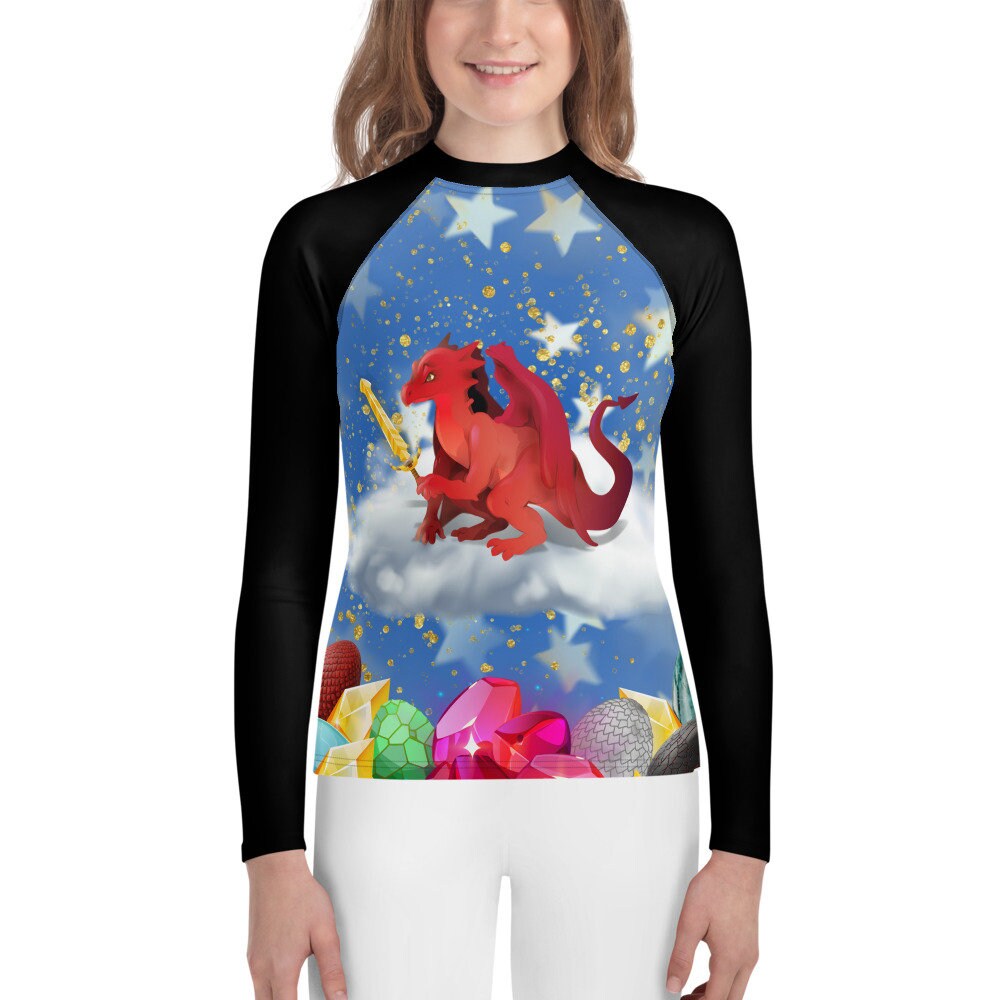 Girls Jiu Jitsu Rash Guard Pretty Girls Rash Guard Girls Dragon Rash ...