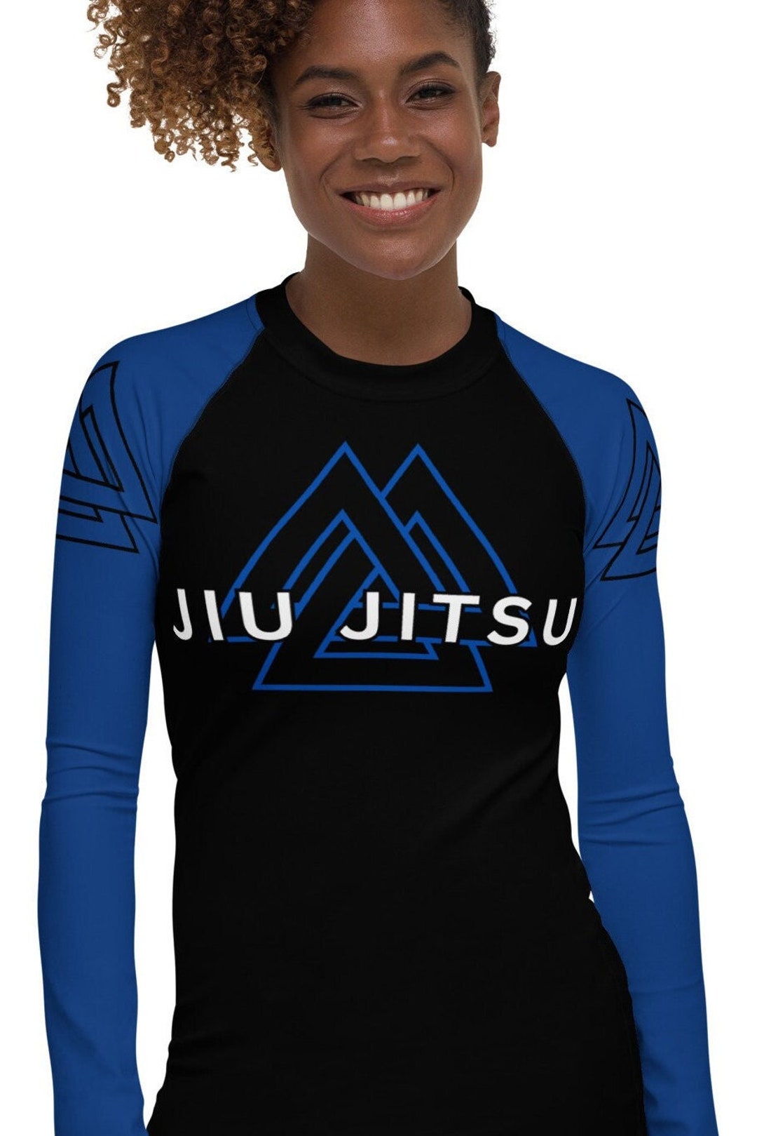 Blue Belt Rash Guard Women's Blue Belt Rash Guard BJJ Blue Belt Rash Guard Jiu Jitsu Blue Belt ...