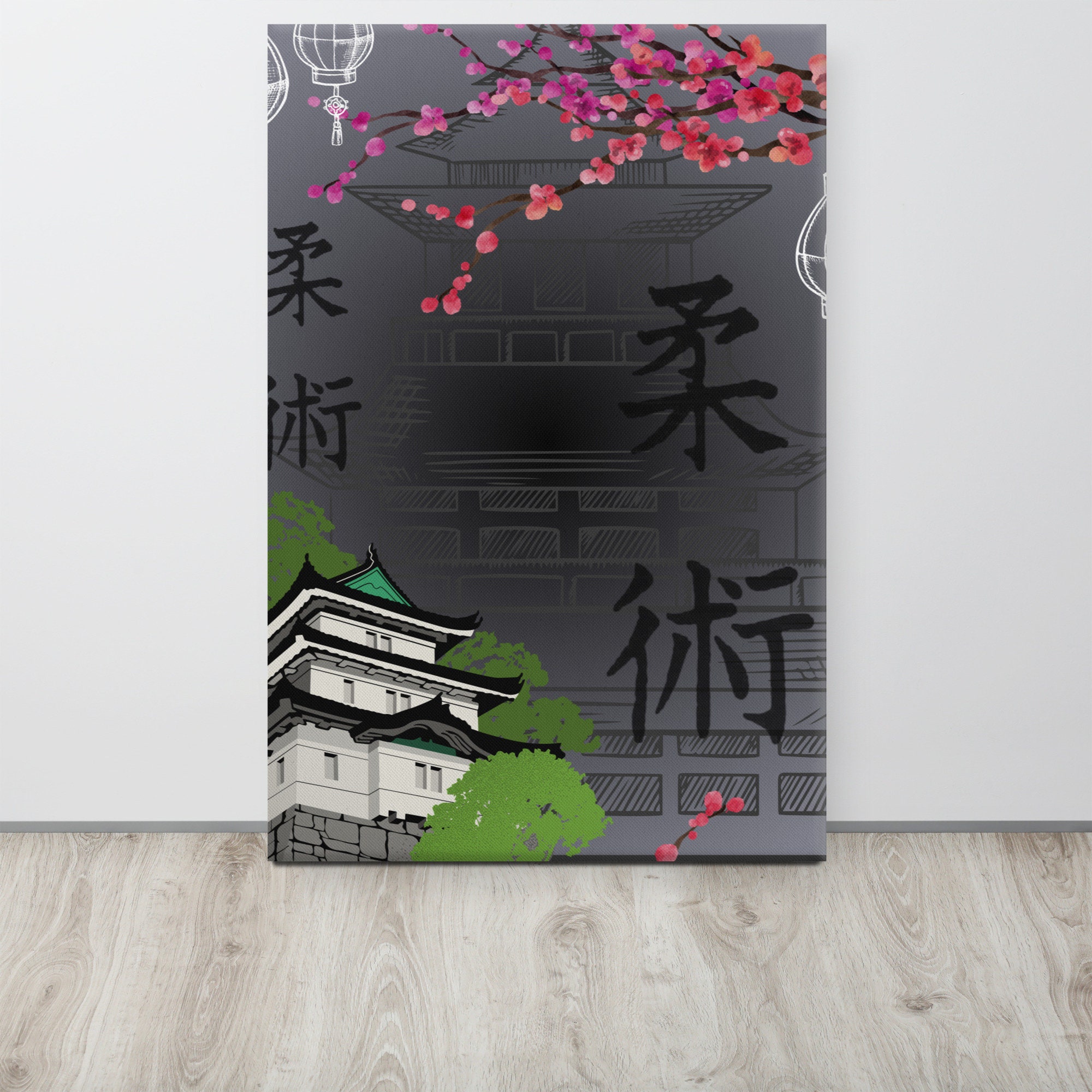 Jiu Jitsu Wall Art BJJ Wall Art Abstract Martial Arts Wall Art Japanese ...