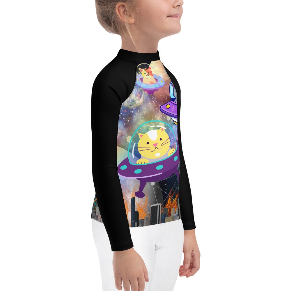 Little Girls Cats Jiu Jitsu Rash Guard Pretty Girls Rash Guard Girls ...