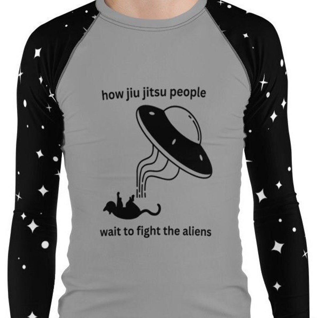 Jiu Jitsu Rash Guard Funny Rash Guard for Men Funny Jiu Jitsu Rash ...