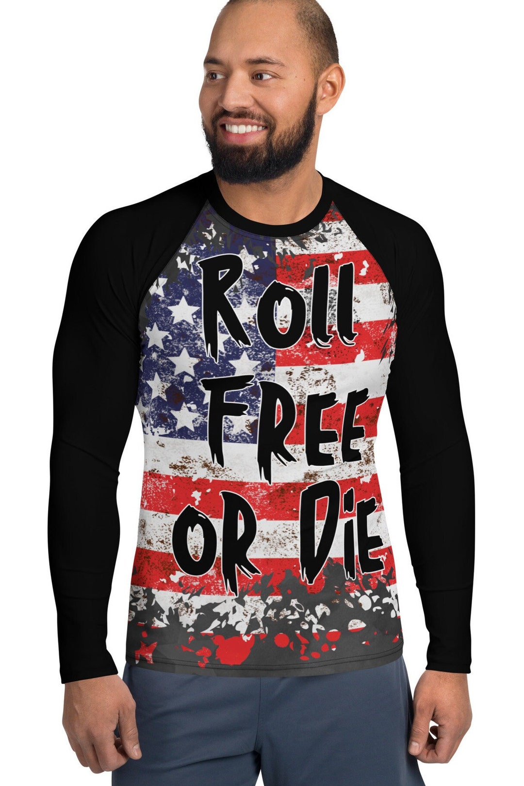 Men's American Rash Guard BJJ Rash Guard for Men Jiu Jitsu Rash Guard ...