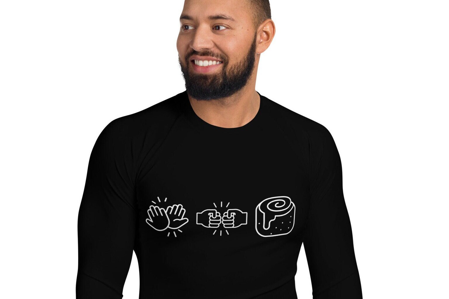 BJJ Rash Guard Jiu Jitsu Slap Tap Roll Rash Guard Men's Rash Guard ...