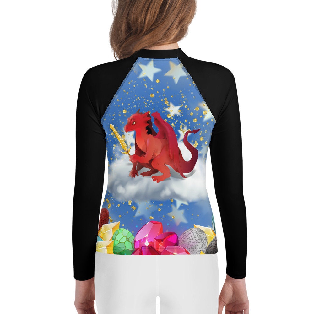 Girls Jiu Jitsu Rash Guard Pretty Girls Rash Guard Girls Dragon Rash ...