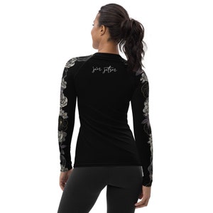 Black Belt Rash Guard BJJ Rash Guard Women's Jiu Jitsu Rash Guard ...
