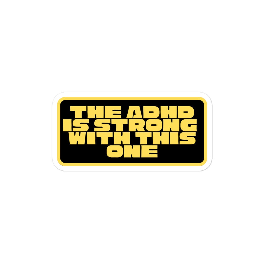 ADHD Sticker for ADHD Kids Star Wars Adhd Sticker for Kids With Adhd ...