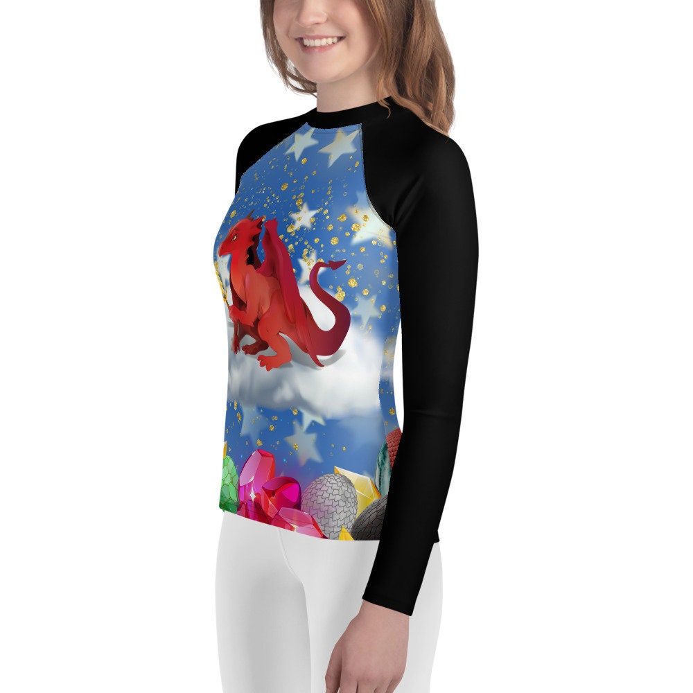 Girls Jiu Jitsu Rash Guard Pretty Girls Rash Guard Girls Dragon Rash ...