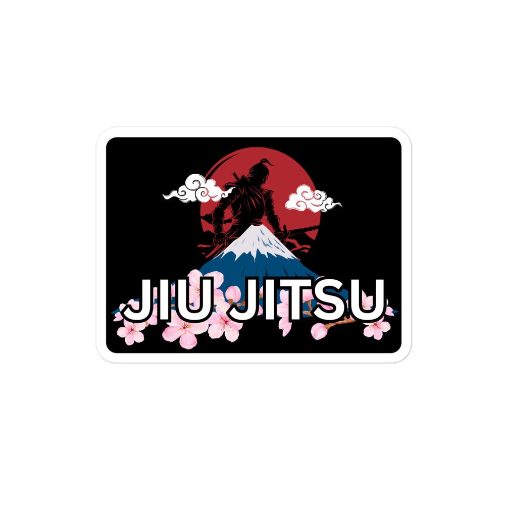 BJJ Sticker Brazilian Jiu Jitsu Sticker Japanese Theme BJJ Sticker - Etsy